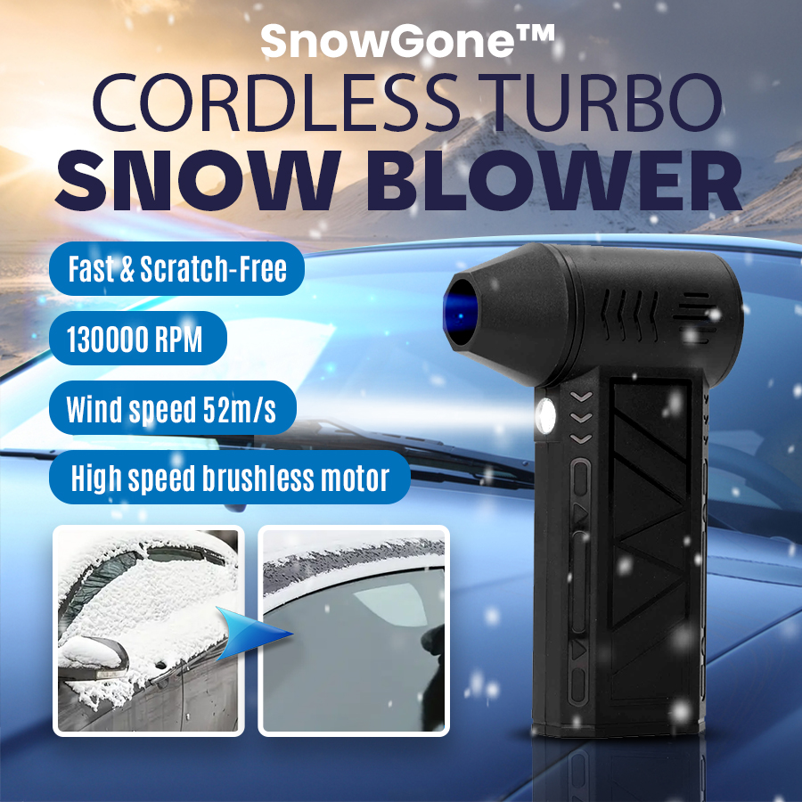 SnowGone™ Cordless Turbo Snow Blower--Fast & Scratch-Free,with LED ...